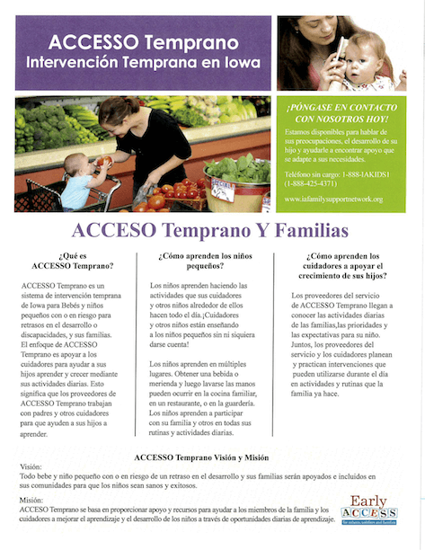 Printed Materials - Iowa Family Support Network